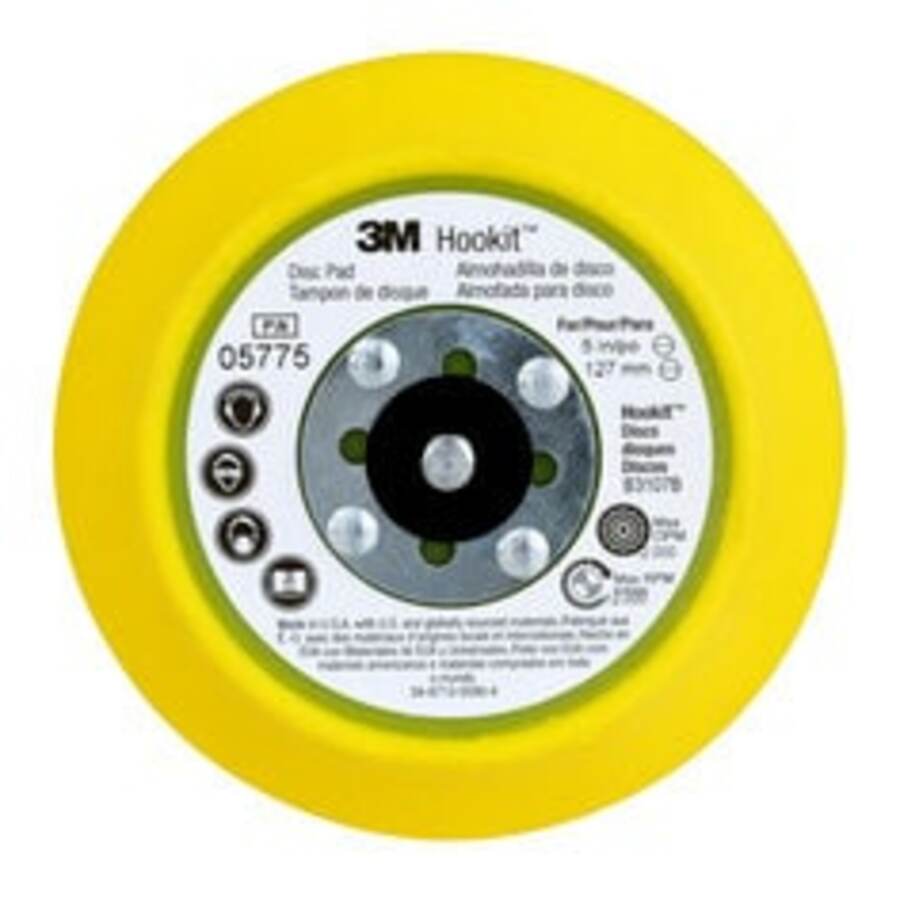 3M Hookit Disc Pad 05775 5 inx3 4 in 5 16 24 External 10 ea Case